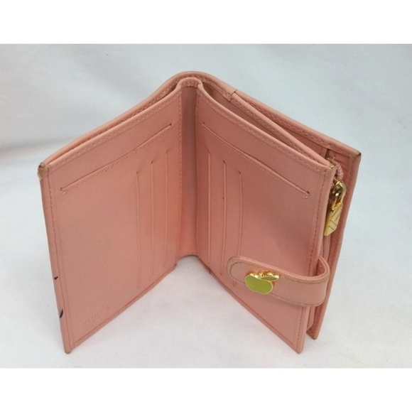 Furla | Bags | Furla Pink Leather Bi Fold Wallet | Poshmark